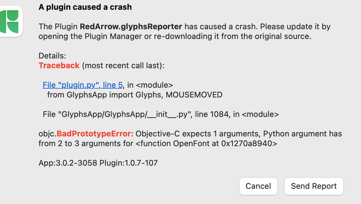 Plugin Crash